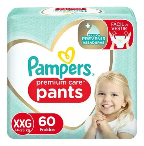Pañal Pampers Premium Care Pants Xxg Con 60 Unidades Género Sin Género
