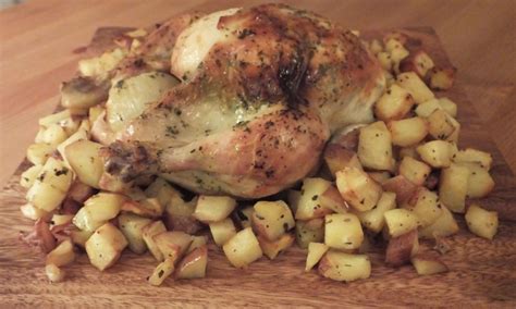 Lemon Parsley Butter Roast Chicken And Potatoes Pikalily Food Blog