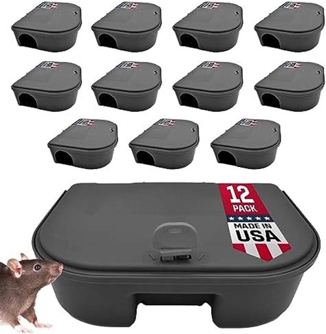 Amazon.com : Exterminator's Choice Black Mouse Bait Station, Includes ...