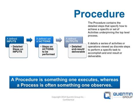 Difference Between A Policy Process And Procedure PPT