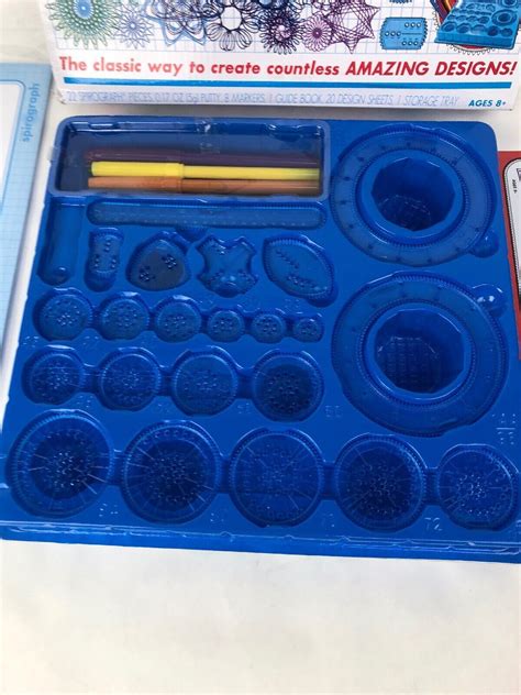 The Original Spirograph Classic Designs With 20 Wheels And 8 Markers