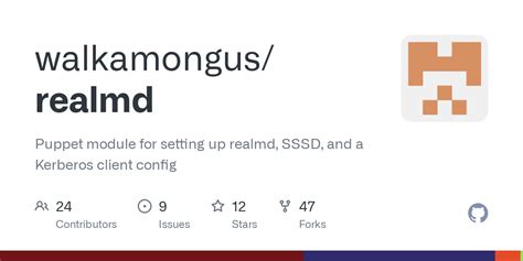 GitHub Walkamongus Realmd Puppet Module For Setting Up Realmd SSSD