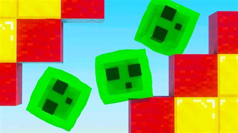 Minecraft Slime Race Softbody Simulation Youtube