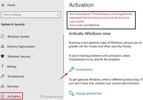 4 Solutions To Fix Windows 10 Activation Error 0xc004f034