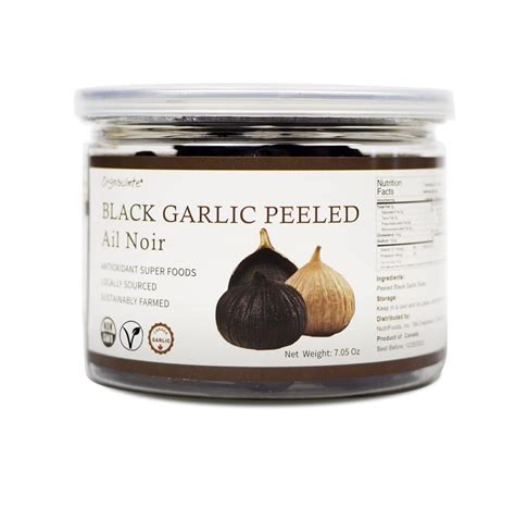 Organic Black Garlic Cloves 705 Oz 90 Day Fermented High