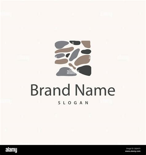 Brick Stone Logo Premium Elegant Design Vector Wallpaper Stone House