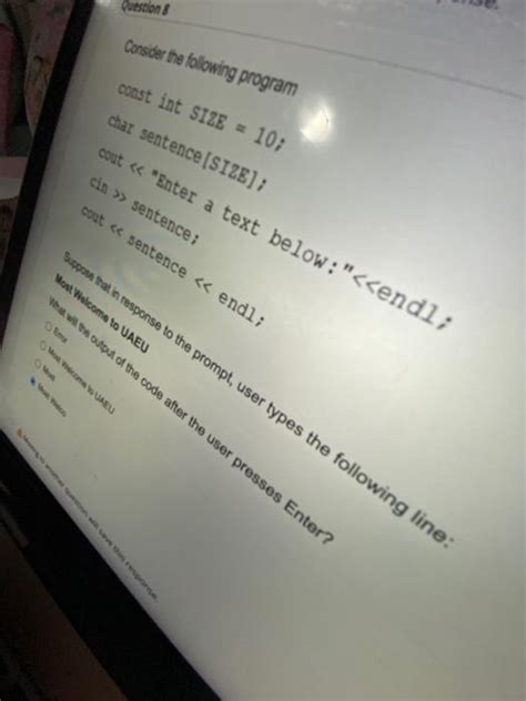 Solved Question Consider The Following Program Const Int