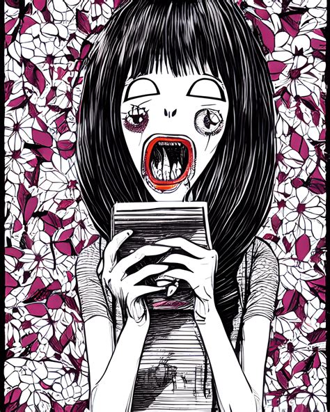 Horror Creepy Girl Graphic · Creative Fabrica