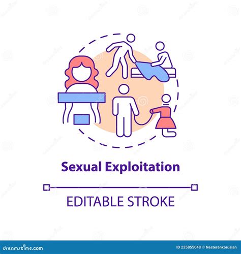 Sexual Exploitation Concept Icon Stock Illustration Illustration Of