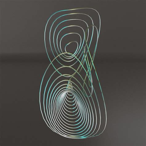 Lorenz Strange Attractor 3d Model 15 Obj Free3d