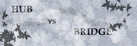 Difference Between Hub And Bridge 2020 A5THEORY