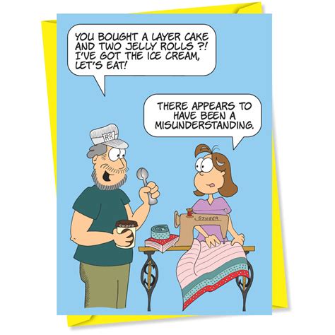 Layer Cake And Ice Cream Birthday Card By The Yard® Comics Quilt