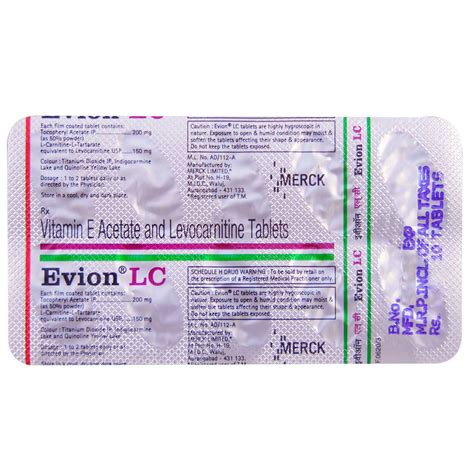 Evion Lc Tablet 10s Price Uses Side Effects Composition Apollo