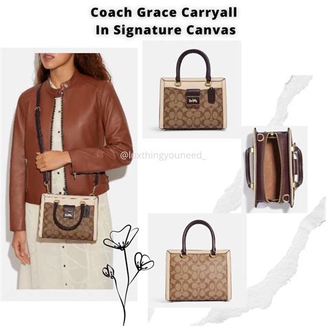 Jual Coach Grace Carryall In Signature Canvas Shopee Indonesia