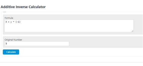 Additive Inverse Calculator Calculator Academy