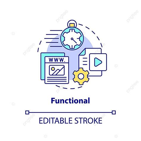 Functional Concept Icon Editable Ux User Interface Vector Editable Ux
