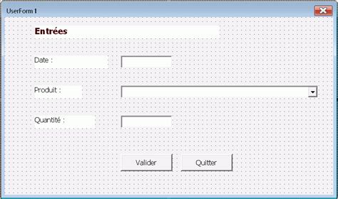Bouton Avec Macro Allant Chercher Un Userform