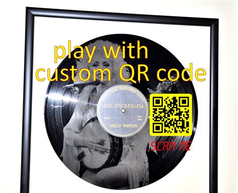 Dolly Parton Vinyl Custom Qr Code Dolly Parton Vinyl Etsy Canada