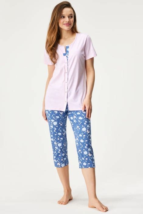 Памучна пижама за кърмачки Lady къса Astratex Bg