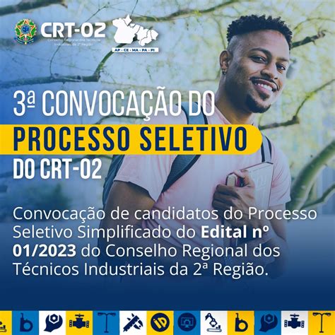 3ª Convocação Do Processo Seletivo Do Crt 02 Crt 2ª Região