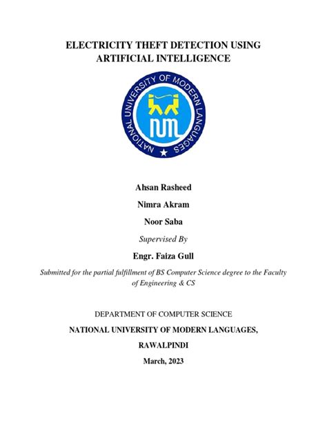 fyp report chapter 1 pdf machine learning artificial intelligence