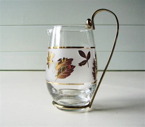 Small Glass Pitcher Cocktail Pitcher Libbey By Trellisweddingware