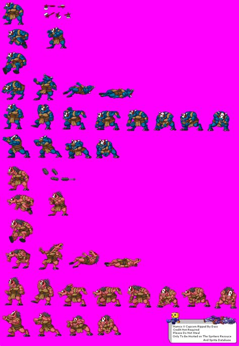 The Spriters Resource Full Sheet View Namco X Capcom Dokugozu