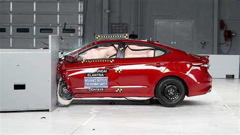 2017 Hyundai Elantra Driver Side Small Overlap IIHS Crash Test YouTube