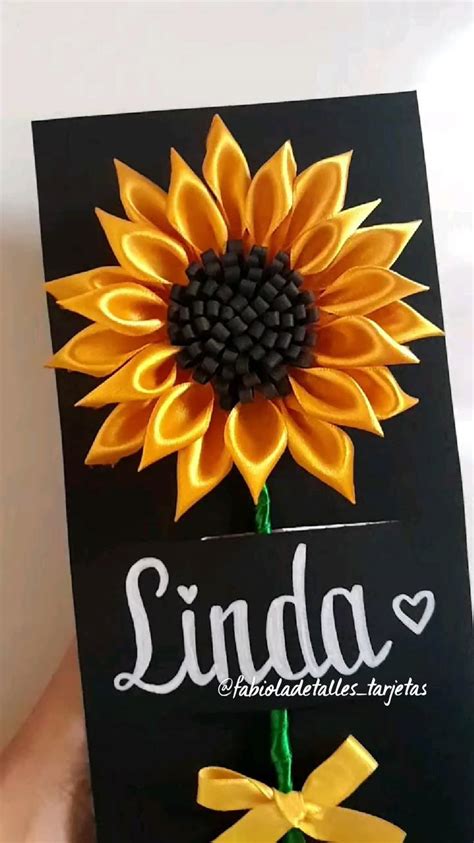 Girasoles Eternos Fabioladetalles Tarjetas Arreglos Florales Diy