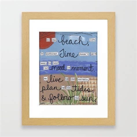 Buy At The Beach Framed Art Print By Artsygirlstudio Worldwide