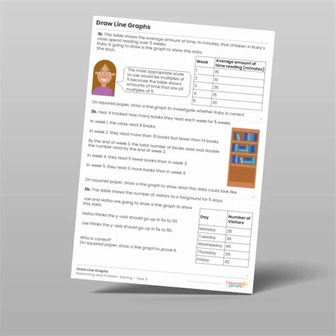 Year 5 Draw Line Graphs Reasoning And Problem Solving 2 Resource Classroom Secrets