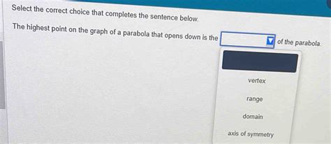 Solved Select The Correct Choice That Completes The Sentence Below