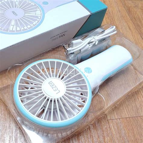 르젠 정품 충전식 휴대용 무선 선풍기 블루 G 517 선풍기냉풍기 중고나라