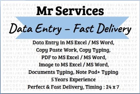 Data Entry For Ms Word And Ms Excel By Mcasrini Fiverr