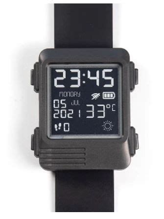 ESP32 Programmable Electronic Watch Smart Wearable Open Source Bracelet E Lnk Ink Screen