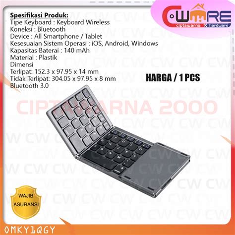 Jual Keyboard Wireless Bluetooth Three Folding Magnetic With Touchpad Bdb Shopee Indonesia