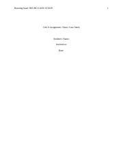 Neuro Case Study Docx Running Head Neuro Case Study Unit
