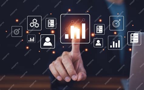 Premium Photo Documents Management Information System Concept Businessman Using Visual Screen