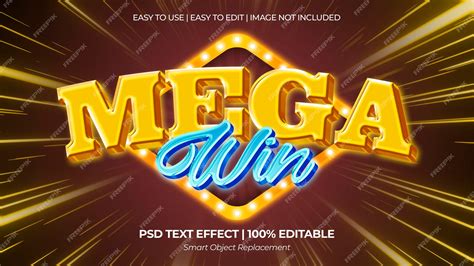 Premium Psd Megawin Text Effect