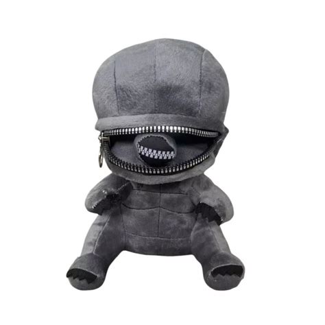 Alien Xenomorph Zipper Mouth Plush Toy Xenomorph Doll Pillow