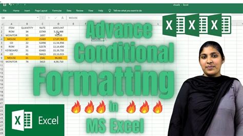 advance conditional formatting in ms excel in hindi