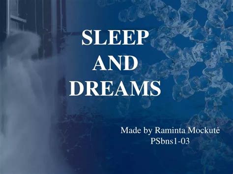 Ppt Sleep And Dreams Powerpoint Presentation Free Download Id2080941