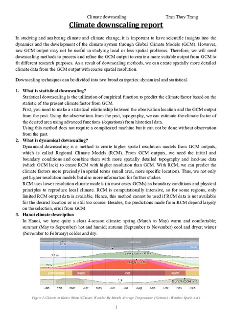 Doc Climate Downscaling Report