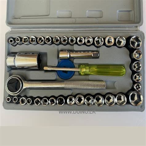 Pcs Socket Wrench Set Common Ratchet Spanner Tool Wrench Socket Combination Kit Duinolk