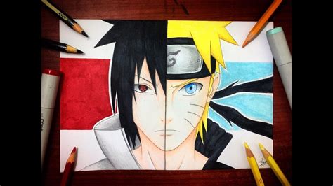 Naruto Vs Sasuke Shippuden Drawings