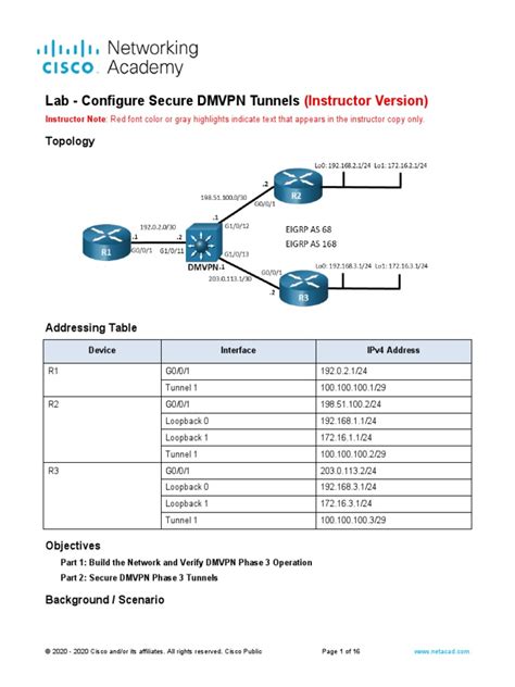 20 1 2 lab configure secure dmvpn tunnels ilm download free pdf