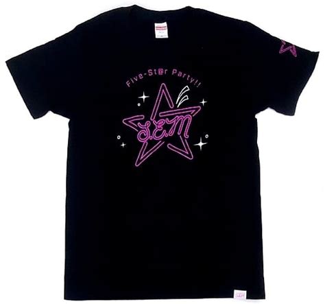 駿河屋 Sem Tシャツ ブラック フリーサイズ 「the Idolm＠ster Sidem Five St＠r Party」（tシャツ）