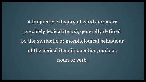 Categories Meaning