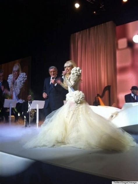Lady Gagas Inaugural Ball Dress Is Impressively Large Photos Video