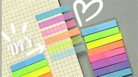 HOW TO MAKE STICKY NOTES WITHOUT DOUBLE SIDED TAPE DIY Sticky Notes